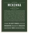 McKenna | Name Art Print – Name Stories