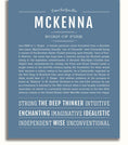McKenna | Name Art Print – Name Stories