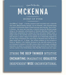 McKenna | Name Art Print – Name Stories