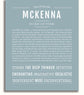 McKenna | Name Art Print – Name Stories