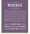 McKenzie | Name Art Print – Name Stories
