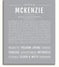 Mckenzie Personalized Name Meaning Art Prints – Name Stories
