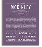 McKinley | Name Art Print – Name Stories