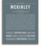 Mckinley Personalized Name Meaning Art Prints – Name Stories