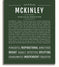 Mckinley Personalized Name Meaning Art Prints – Name Stories