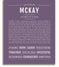 Mckay Personalized Name Meaning Art Prints – Name Stories