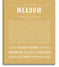 Meadow | Name Art Print - Personalized Custom Gifts – Name Stories
