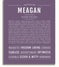 Meagan | Name Art Print – Name Stories
