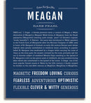 Meagan | Name Art Print – Name Stories