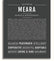 Meara | Name Art Print – Name Stories