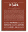 Meara Personalized Name Meaning Art Prints – Name Stories