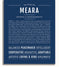 Meara Personalized Name Meaning Art Prints – Name Stories