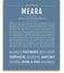 Meara Personalized Name Meaning Art Prints – Name Stories