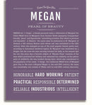 Megan | Name Art Print – Name Stories