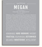 Megan | Name Art Print – Name Stories