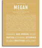 Megan | Name Art Print – Name Stories