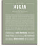 Megan | Name Art Print – Name Stories