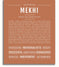 Mekhi Personalized Name Meaning Art Prints – Name Stories