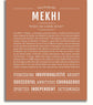 Mekhi Personalized Name Meaning Art Prints – Name Stories