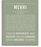 Mekhi | Name Art Print – Name Stories