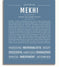 Mekhi Personalized Name Meaning Art Prints – Name Stories