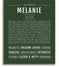 Melanie Personalized Name Meaning Art Prints – Name Stories