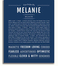 Melanie | Name Art Print – Name Stories