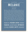 Melanie Personalized Name Meaning Art Prints – Name Stories