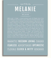 Melanie | Name Art Print – Name Stories
