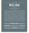 Melina Personalized Name Meaning Art Prints – Name Stories
