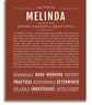 Melinda | Name Art Print – Name Stories