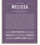 Melissa | Name Art Print – Name Stories
