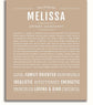 Melissa | Name Art Print – Name Stories
