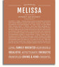 Melissa Personalized Name Meaning Art Prints – Name Stories