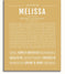 Melissa | Name Art Print – Name Stories