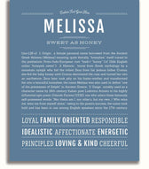 Melissa | Name Art Print – Name Stories