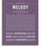 Melody | Name Art Print – Name Stories