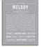 Melody | Name Art Print – Name Stories