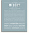 Melody | Name Art Print – Name Stories