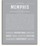 Memphis Personalized Name Meaning Art Prints – Name Stories
