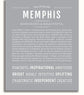 Memphis Personalized Name Meaning Art Prints – Name Stories