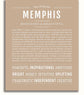 Memphis Personalized Name Meaning Art Prints – Name Stories