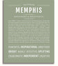 Memphis Personalized Name Meaning Art Prints – Name Stories