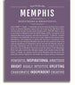 Memphis Personalized Name Meaning Art Prints – Name Stories