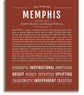 Memphis Personalized Name Meaning Art Prints – Name Stories