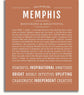 Memphis Personalized Name Meaning Art Prints – Name Stories