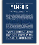 Memphis (male) | Name Art Print – Name Stories