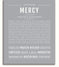 Mercy | Name Art Print – Name Stories