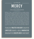 Mercy | Name Art Print – Name Stories