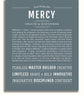 Mercy | Name Art Print – Name Stories